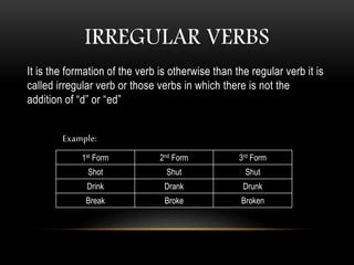 Presentation On Verbs | PPTX