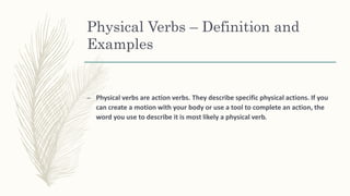 Verbs | PPTX