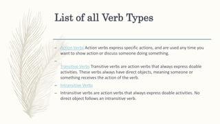 Verbs | PPTX