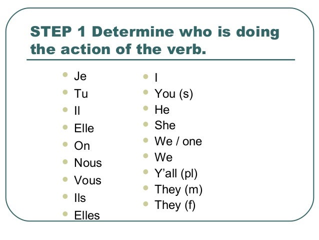 French verbs