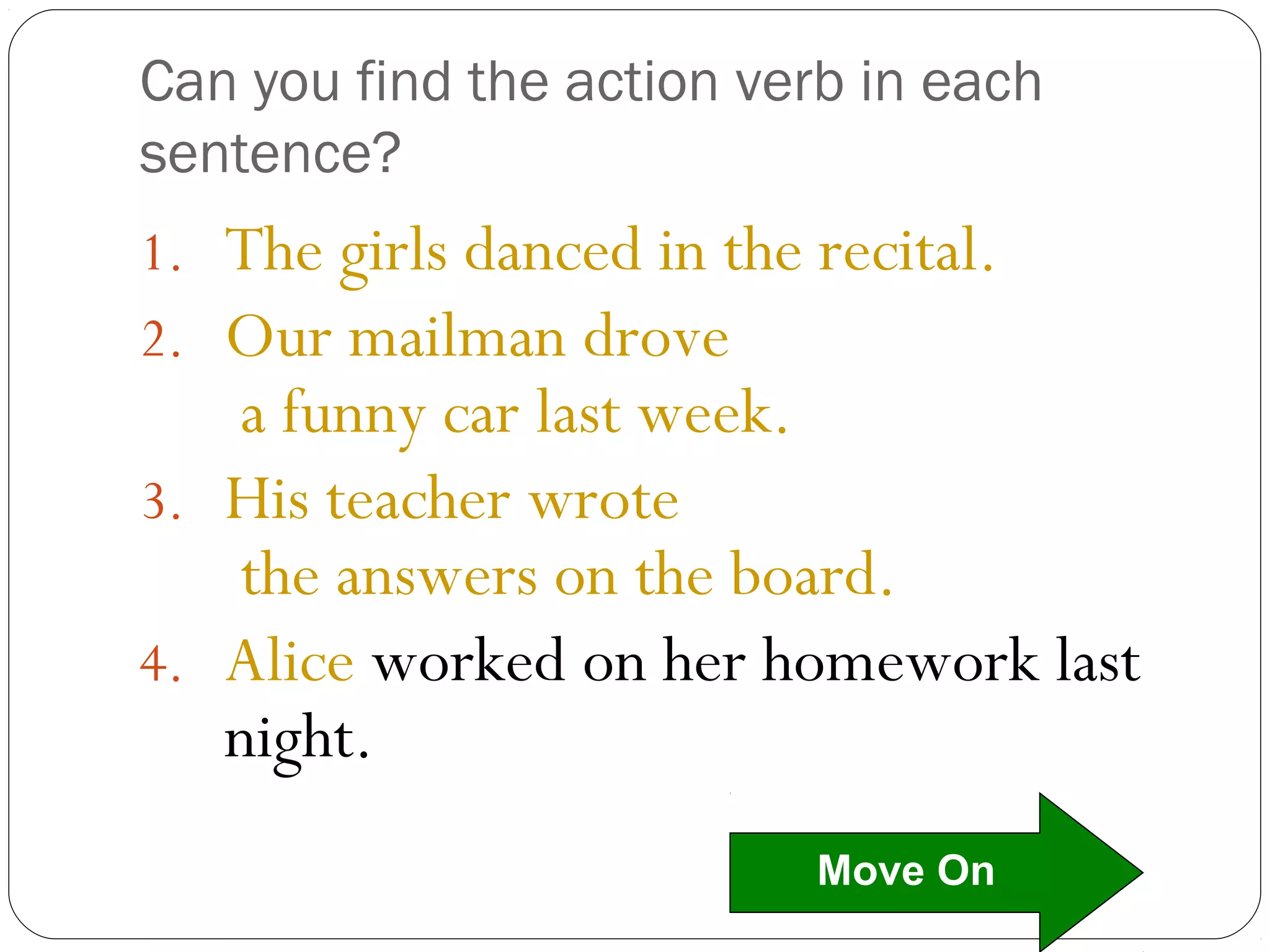 Verbs | PPT