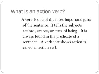 Verbs | PPT