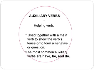 Verbs (LESSON PLAN 1) | PPTX