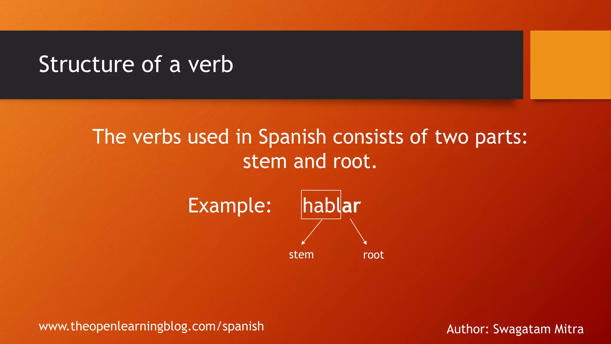 Spanish lesson - Lesson 5: Verbs | PPTX