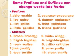 Verbs :Kinds of Verbs | PPTX