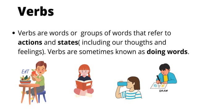 Verbs , primary verbs, actions verb and examples | PPT