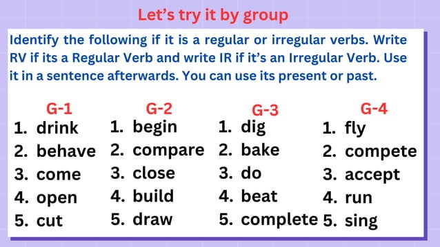 English Grade 4. Verbs and its Types. ThirdQ | PPTX