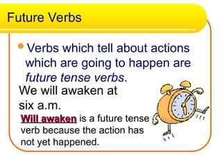 Action Verbs in different tenses in English | PPT