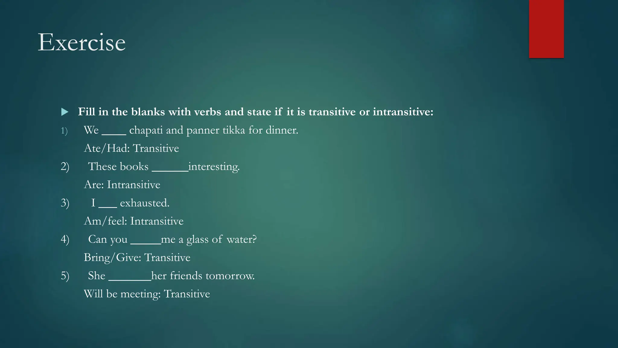 An introduction to Verbs, small PPT covering the basics | PDF