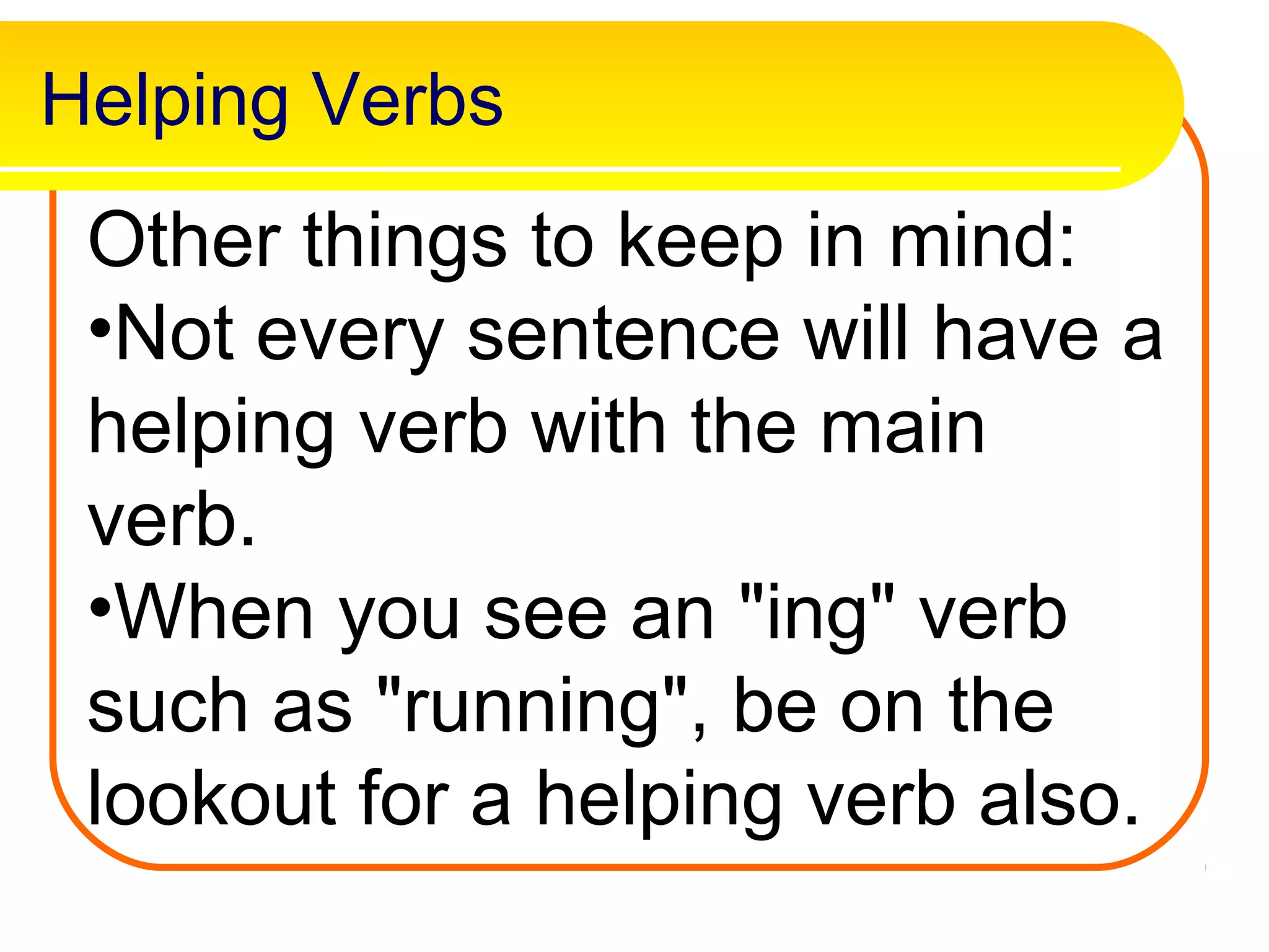 Types of Verbs | PPT