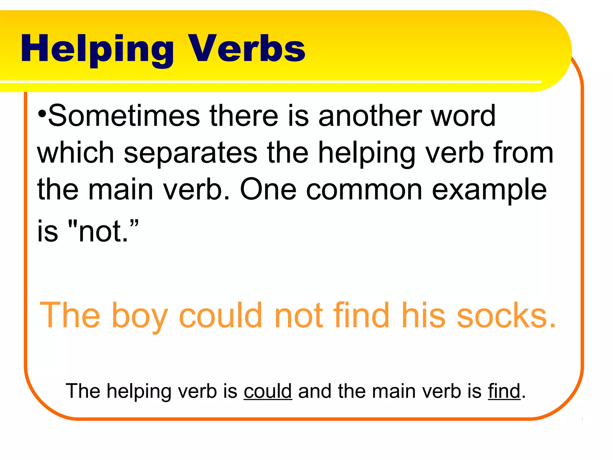 Types of Verbs | PPT