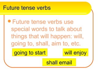 Types of Verbs | PPT