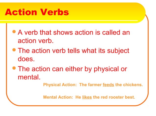 Types of Verbs | PPT