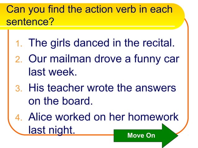 Types of Verbs | PPT