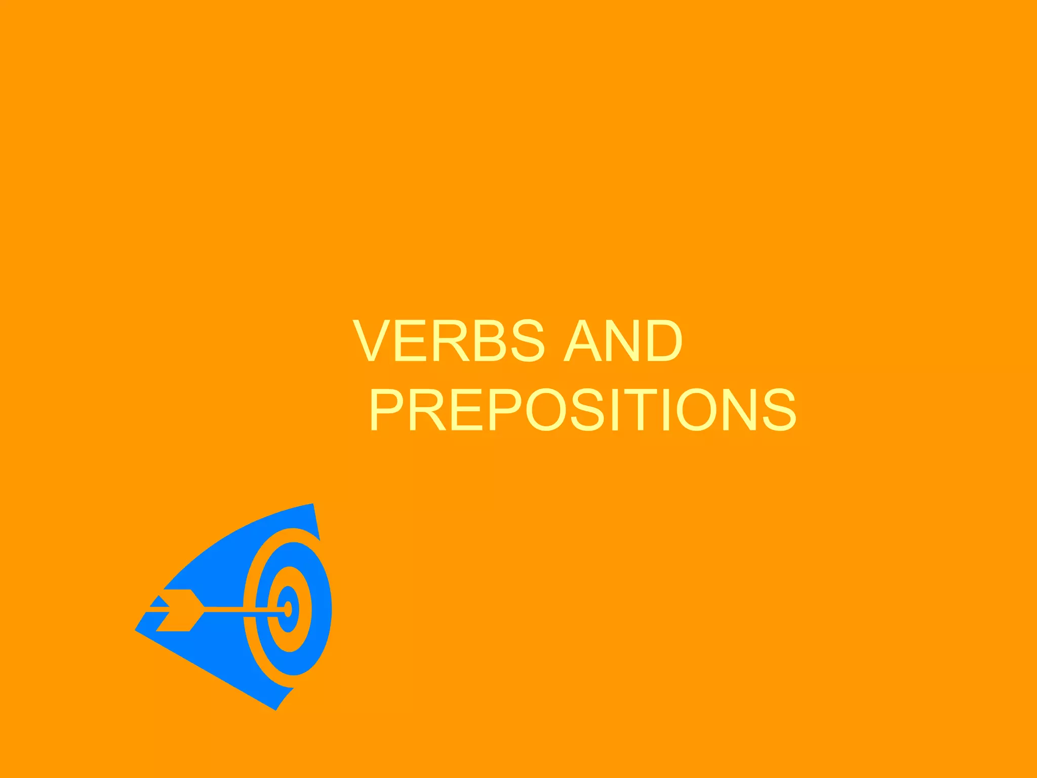 Verbs And Prepositions | PPT