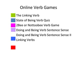 Verbs being | PPT