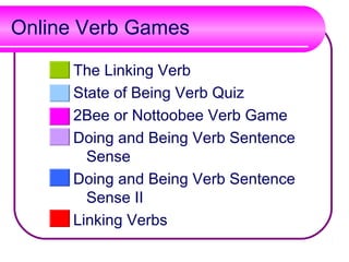 Verbs being | PPT
