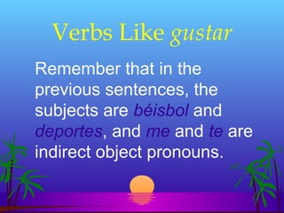 Verbs like-gustar | PPT