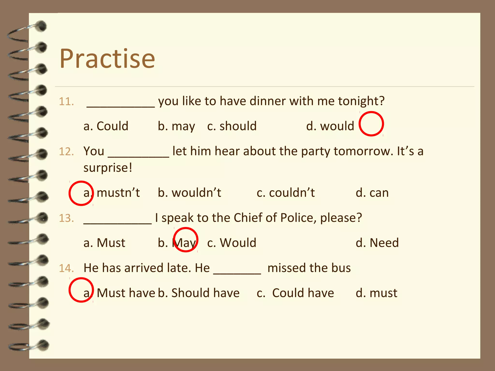 Modal verbs | PPT