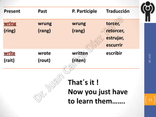 Verbs past tense (2) june 23, 13 | PPT