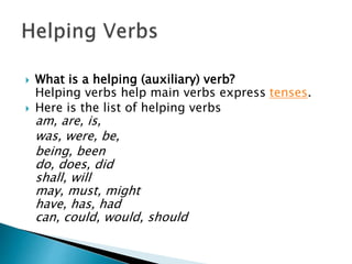(Parts of Speech 3) Verbs | PPT