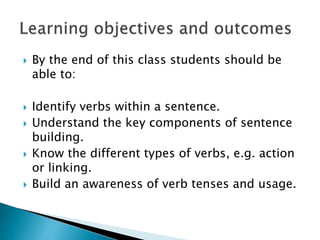 (Parts of Speech 3) Verbs | PPT