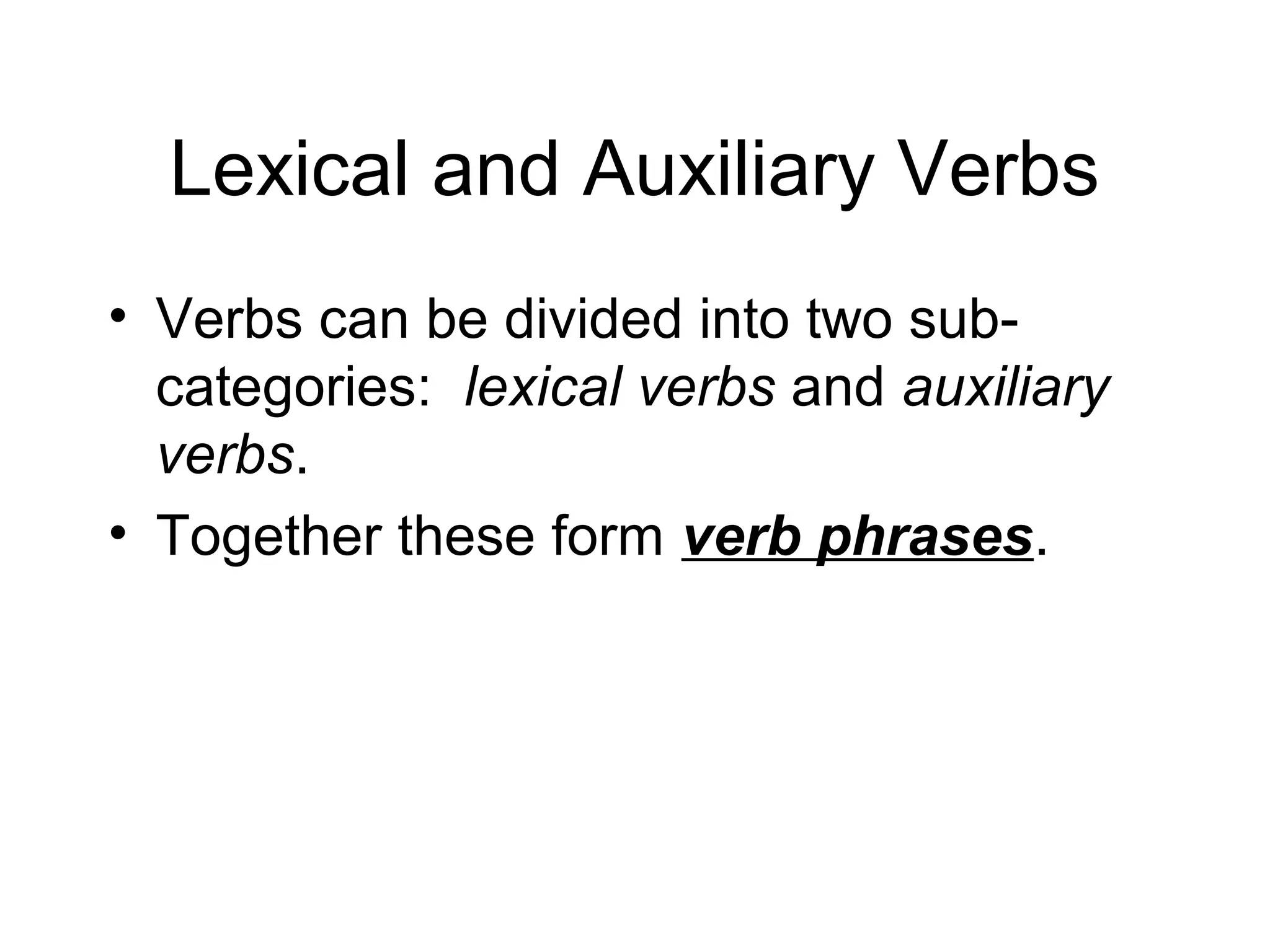 Verbs2 | PPT