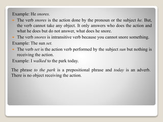 Verbs: Regular Irregular & Transitive Intransitive | PPTX