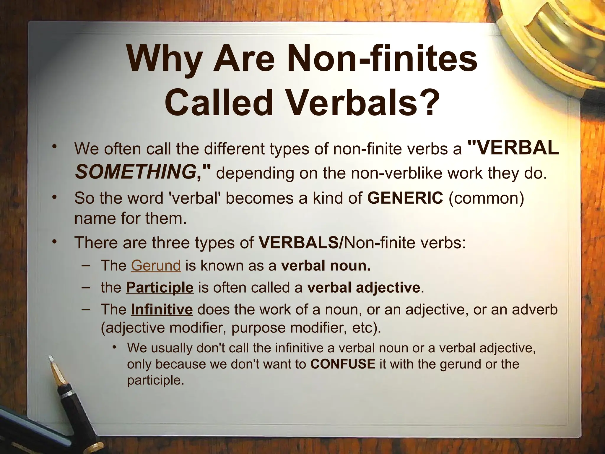 Verbs2.ppt to finite and non finite verbs | PPT