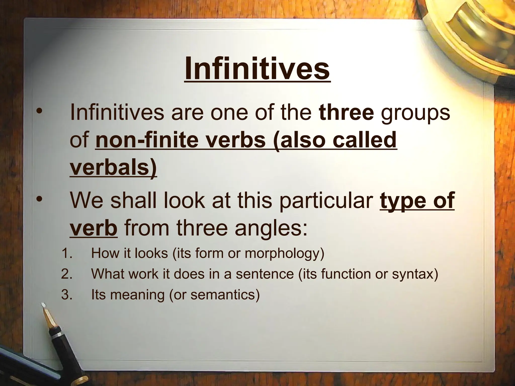Verbs2.ppt to finite and non finite verbs | PPT