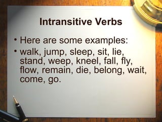 Verbs2.ppt to finite and non finite verbs | PPT