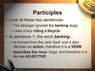 Verbs2.ppt to finite and non finite verbs | PPT