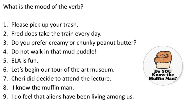 Verbs 3 moods grade 8 | PPTX