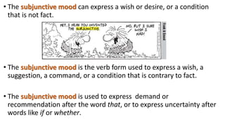 Verbs 3 moods grade 8 | PPTX