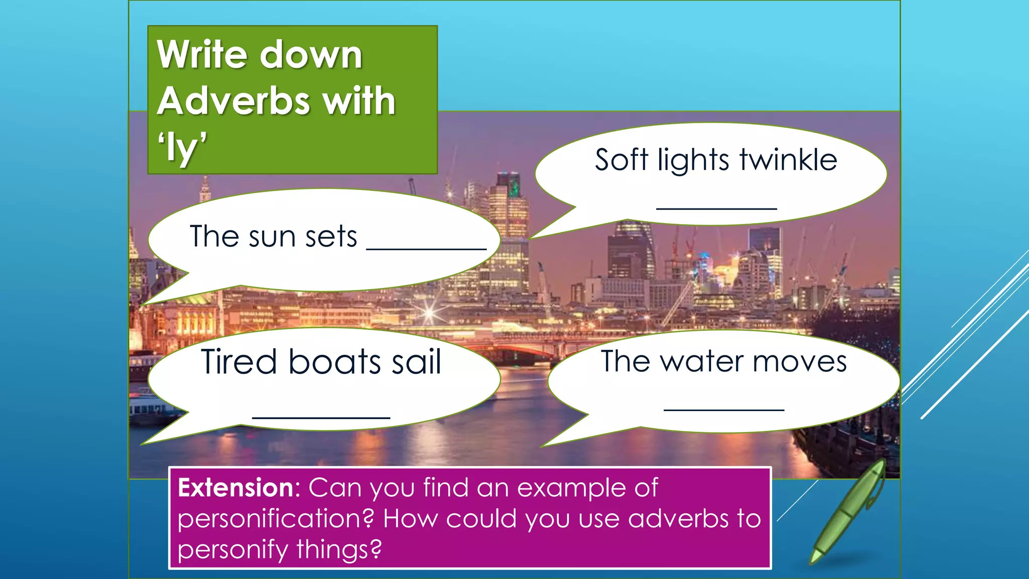 Verbs, adverbs and adjectives | PPTX