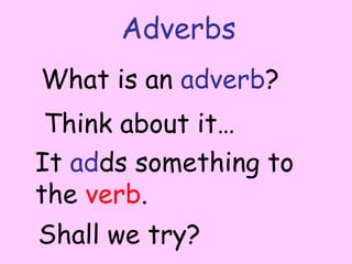 Verbs and adverbs | PPT