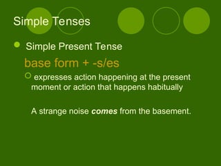 Verbs and Tenses in english elementary school.ppt