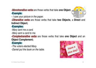 Verbs And Verb Phrases By Dr Shadia Yousef Banjar | PDF