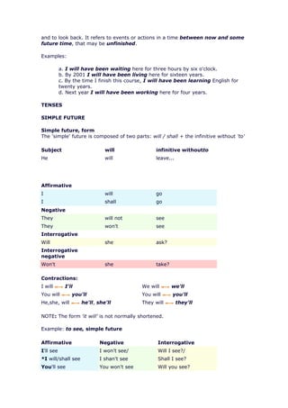 Verbs and verb tenses | PDF