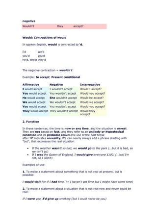 Verbs and verb tenses | PDF
