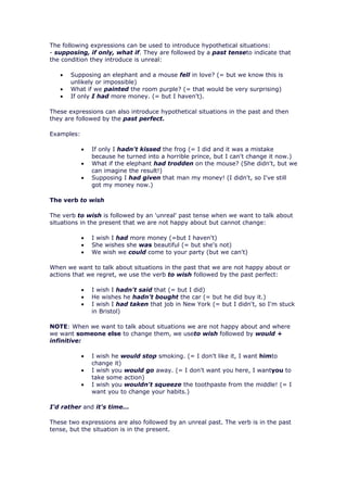 Verbs and verb tenses | PDF