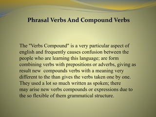 Verbs compound blog | PPTX