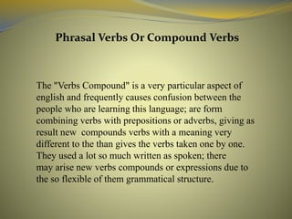 Verbs compound blog | PPT