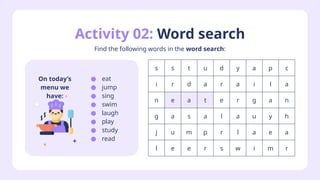 ACTION VERBS FOR KIDS (SECTION 1-6).pptx