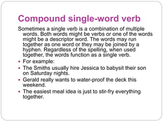 Verbs types briefly expl | PPT