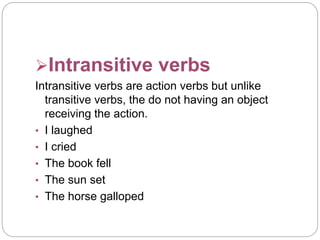 Verbs types briefly expl | PPT