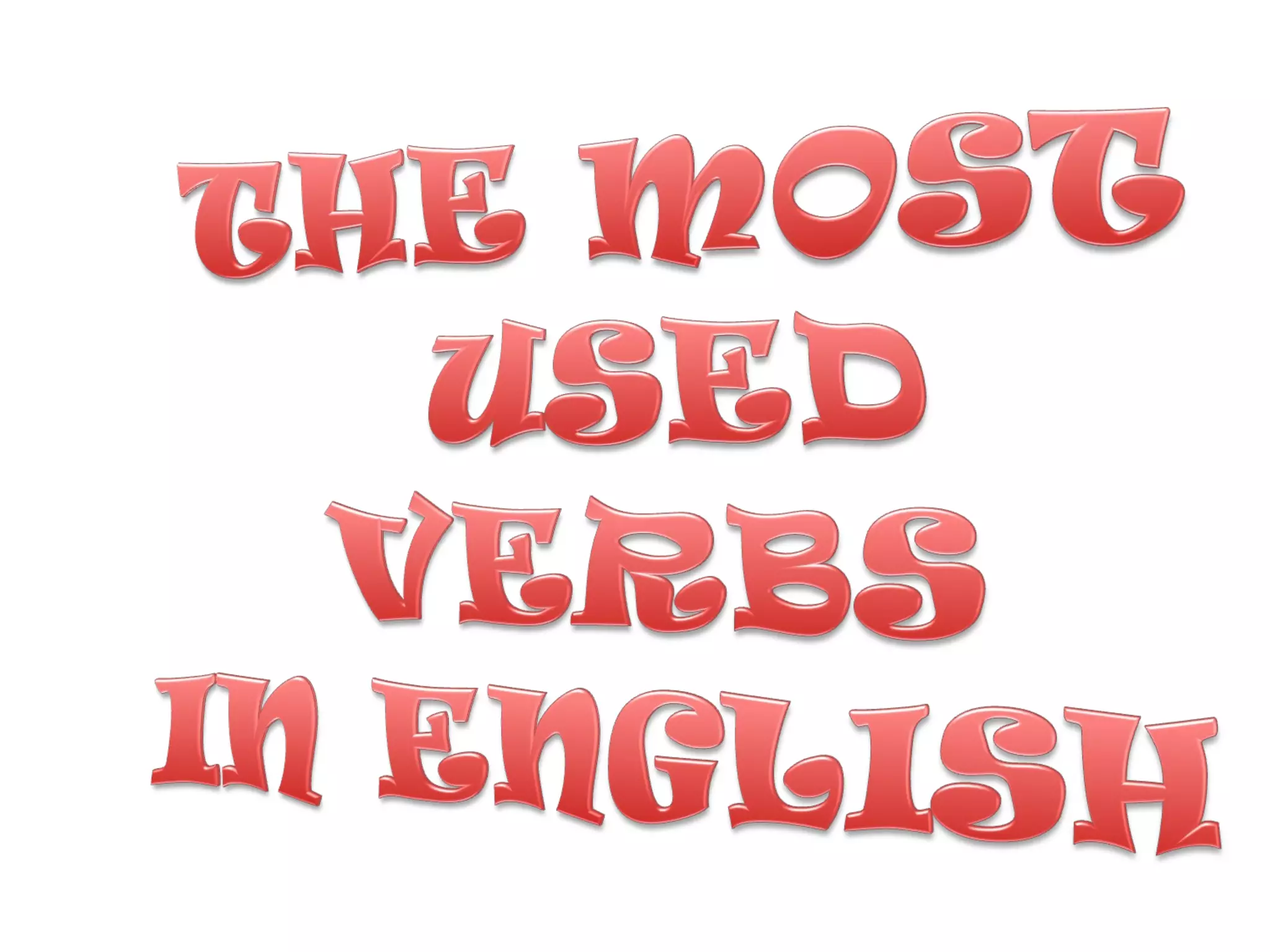 100 Most common english verbs | PPT