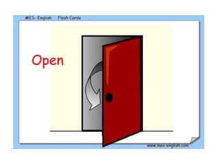 Verbs flash cards actions | PPT