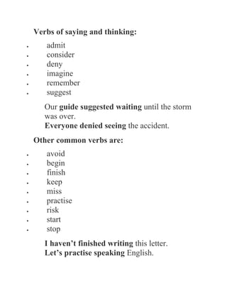 Verbs followed by to + infinitive | PDF