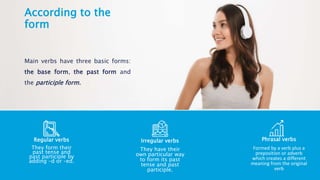 Types of verbs in the English Language Basic English | PPTX